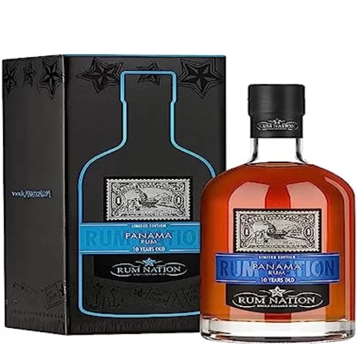 Rum Nation Panama 10 ans - Rhum Vieux Ambré 42% - 70cl